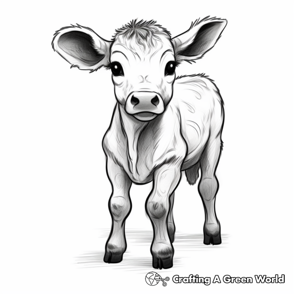 Baby Cow Coloring Pages - Free & Printable!