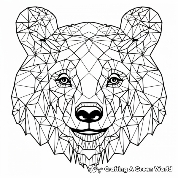 Bear Head Coloring Pages - Free & Printable!