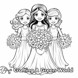 Bride Coloring Pages - Free & Printable!