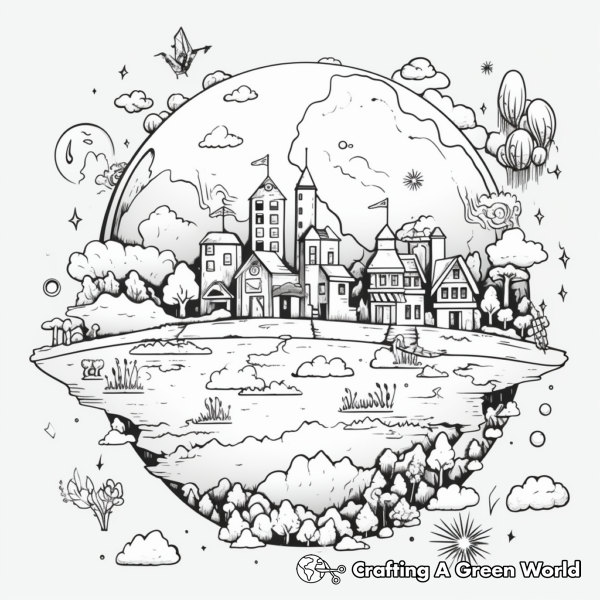 Earth Coloring Pages - Free & Printable!