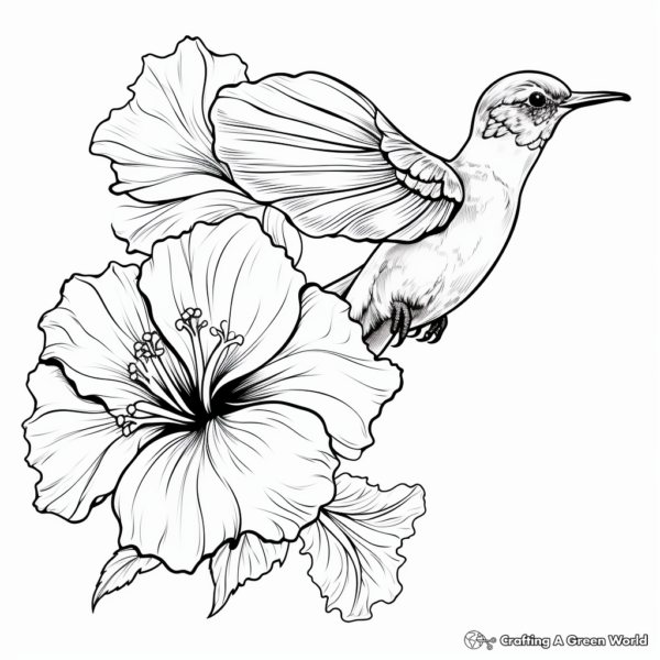 Bird And Flower Coloring Pages - Free & Printable!