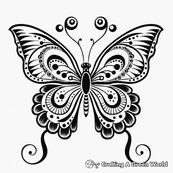 Butterfly Mandala Coloring Pages - Free & Printable!
