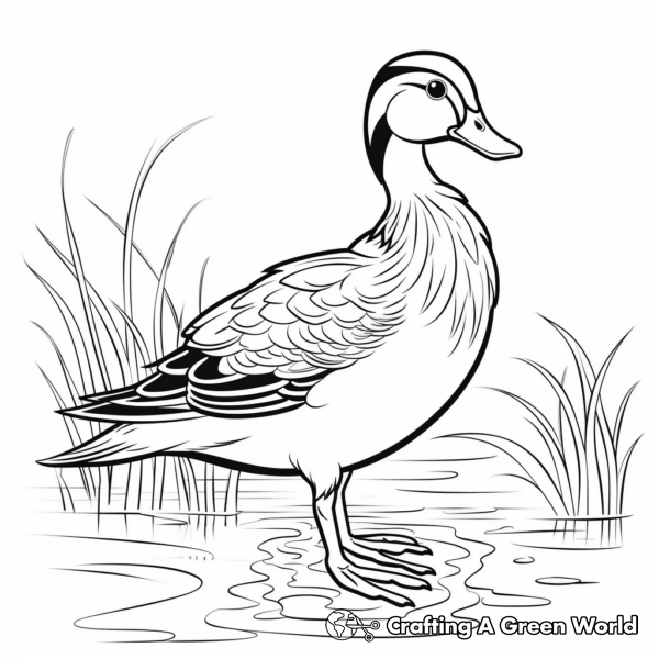 Wood Duck Coloring Pages - Free & Printable!