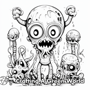 Scary Halloween Coloring Pages - Free & Printable!