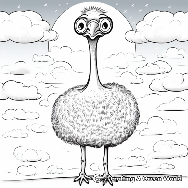 Ostrich Coloring Pages - Free & Printable!