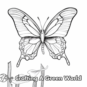 Blue Morpho Butterfly Coloring Pages - Free & Printable!