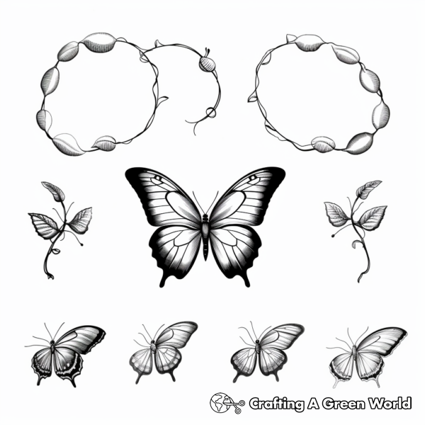 Blue Morpho Butterfly Coloring Pages - Free & Printable!