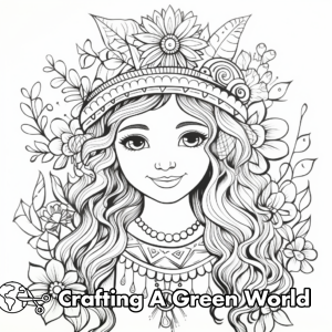 Boho Rainbow Coloring Pages - Free & Printable!