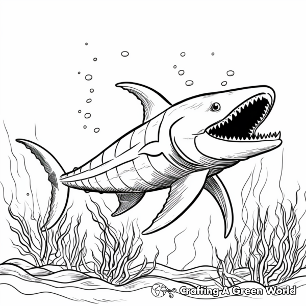 Mosasaurus Coloring Pages - Free & Printable!