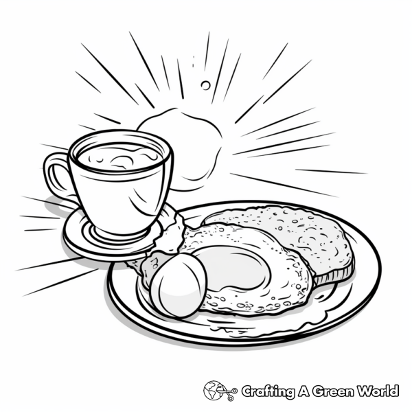 Fried Egg Coloring Pages - Free & Printable!