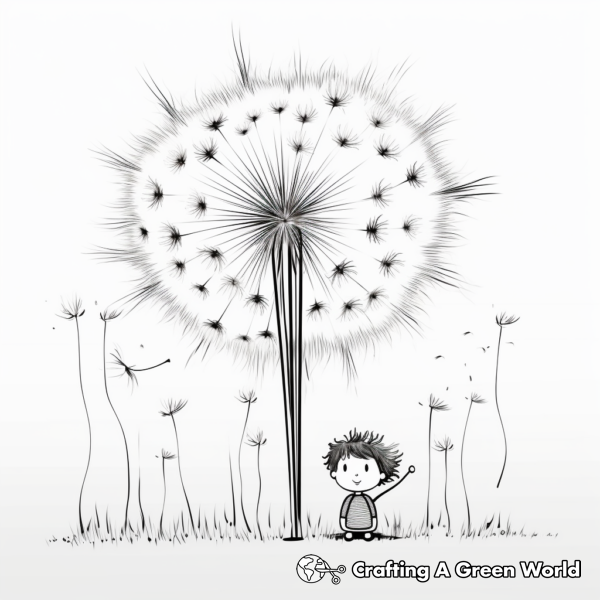 Dandelion Coloring Pages - Free & Printable!