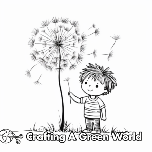 Dandelion Coloring Pages - Free & Printable!