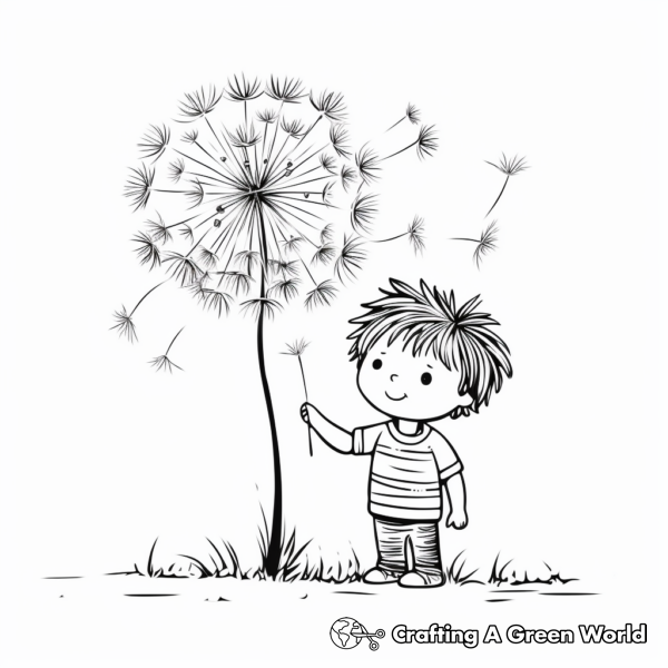 Dandelion Coloring Pages - Free & Printable!