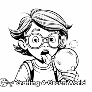 Bubble Gum Coloring Pages - Free & Printable!