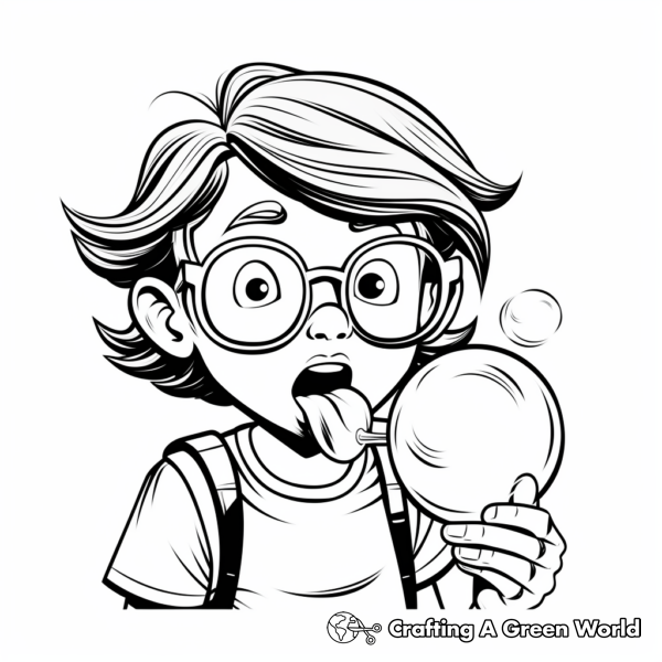 Bubble Gum Coloring Pages - Free & Printable!