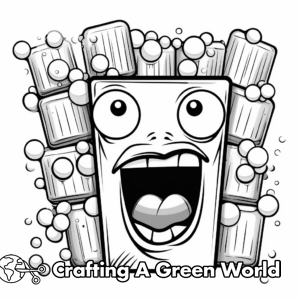 Bubble Gum Coloring Pages - Free & Printable!