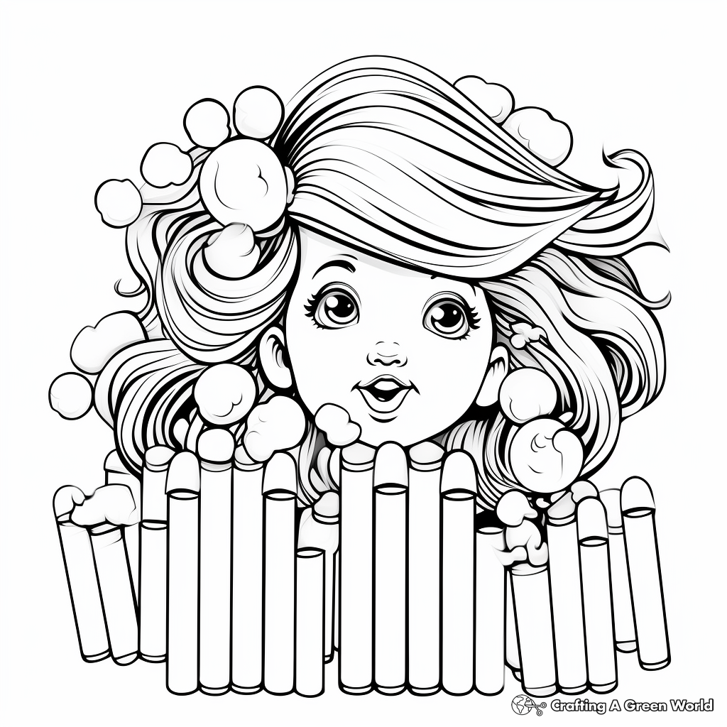 Bubble Gum Coloring Pages - Free & Printable!