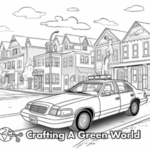 Police Car Coloring Pages - Free & Printable!