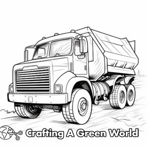 Dump Truck Coloring Pages - Free & Printable!