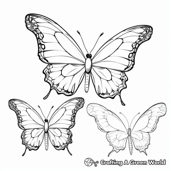 Butterfly Coloring Pages - Free & Printable!