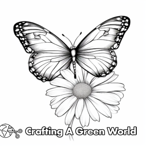 Flowers and Butterflies Coloring Pages - Free & Printable!