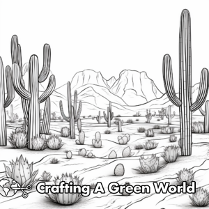 Cactus Coloring Pages - Free & Printable!