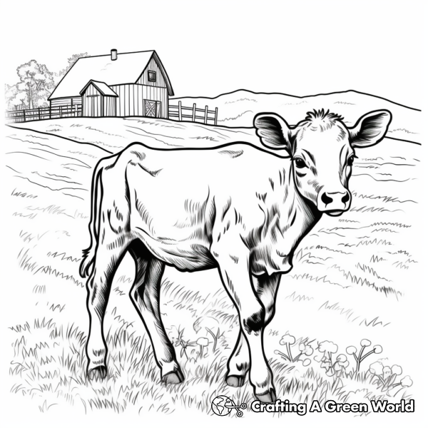 Baby Cow Coloring Pages - Free & Printable!