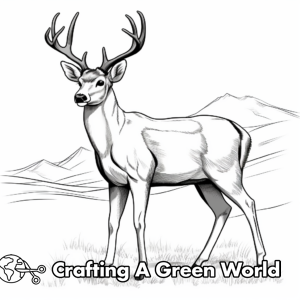 Mule Deer Coloring Pages - Free & Printable!