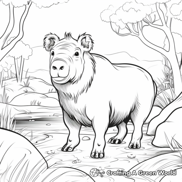 Capybara Coloring Pages - Free & Printable!