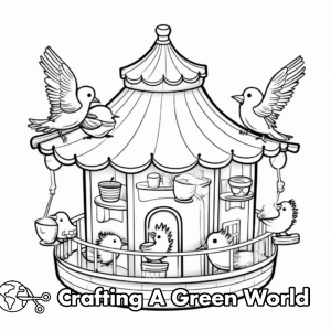Bird Feeder Coloring Pages - Free & Printable!