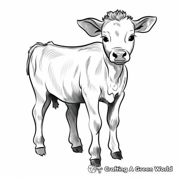 Baby Cow Coloring Pages - Free & Printable!