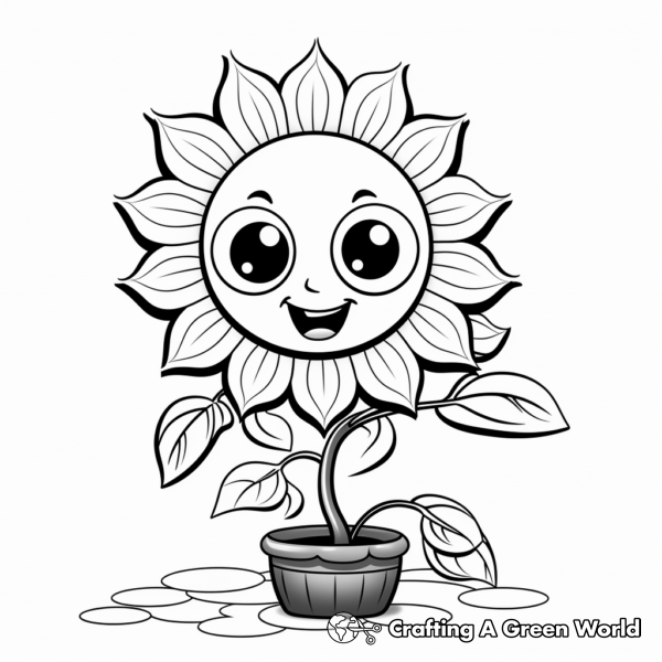 Sunflower Coloring Pages - Free & Printable!