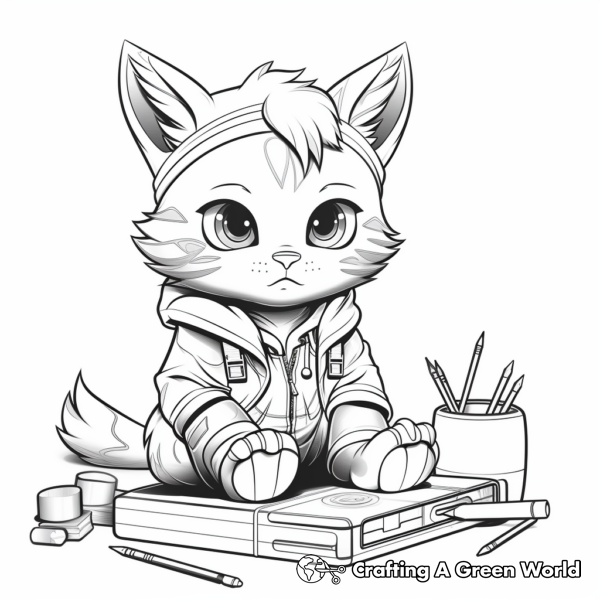 Cat Kid Coloring Pages - Free & Printable!