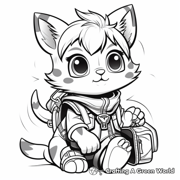 Cat Kid Coloring Pages - Free & Printable!