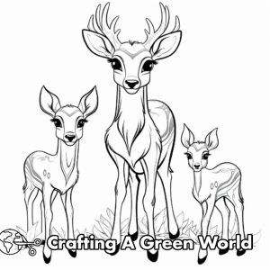 Cute Deer Coloring Pages - Free & Printable!