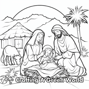 Christian Christmas Coloring Pages - Free & Printable!