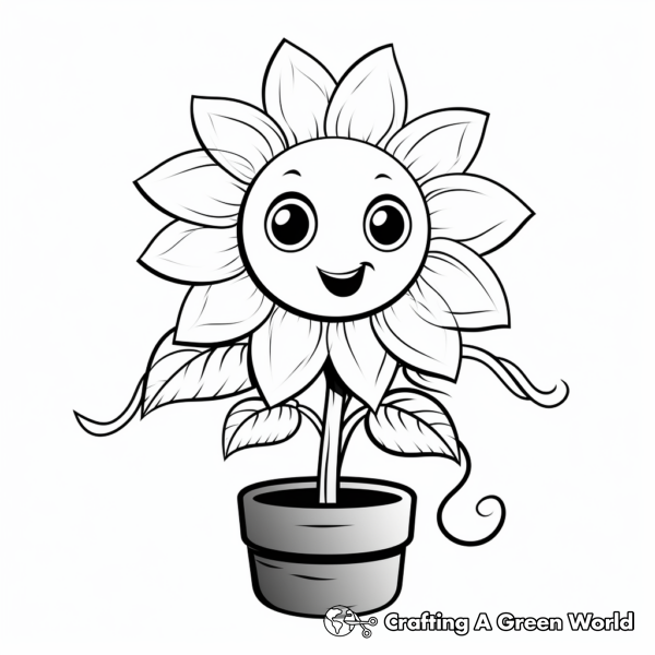 Sunflower Coloring Pages - Free & Printable!