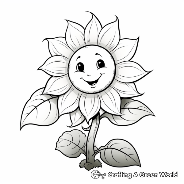 Sunflower Coloring Pages - Free & Printable!
