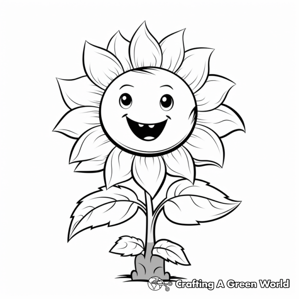Sunflower Coloring Pages - Free & Printable!