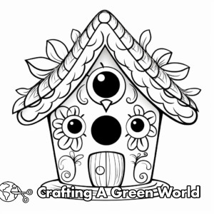 Bird House Coloring Pages - Free & Printable!