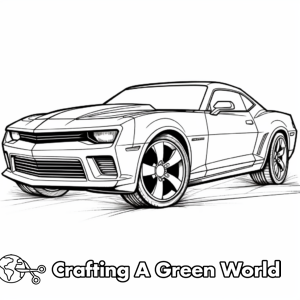 Muscle Car Coloring Pages - Free & Printable!