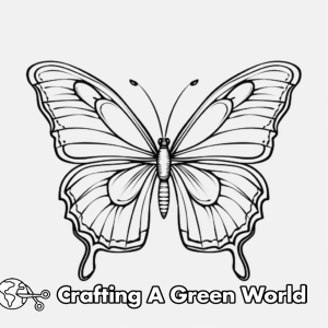 Blue Morpho Butterfly Coloring Pages - Free & Printable!