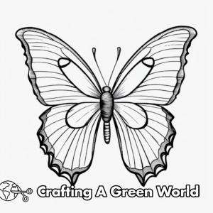Blue Morpho Butterfly Coloring Pages - Free & Printable!
