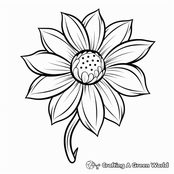 Black & White Flowers Coloring Pages - Free & Printable!