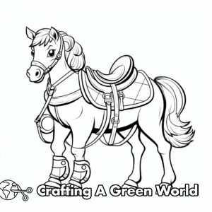 Saddle Coloring Pages - Free & Printable!