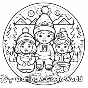 Winter Mandala Coloring Pages - Free & Printable!