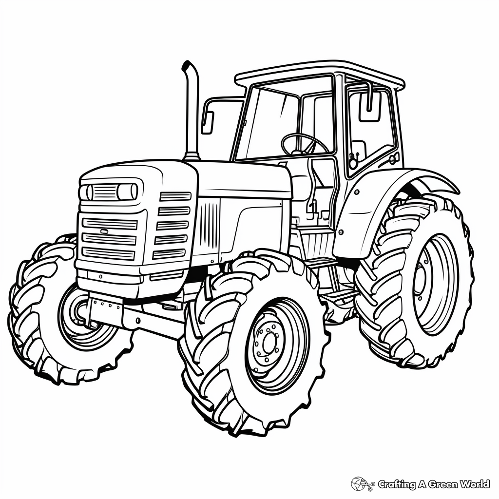 Coloring Tractor Pages