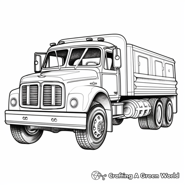 Old Truck Coloring Pages - Free & Printable!