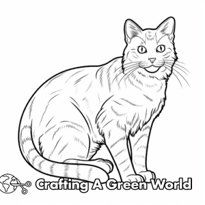 Tabby Cat Coloring Pages - Free & Printable!