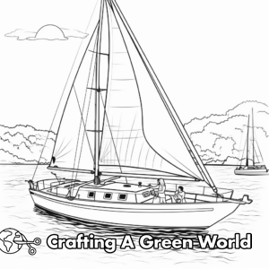 Sailboat Coloring Pages - Free & Printable!
